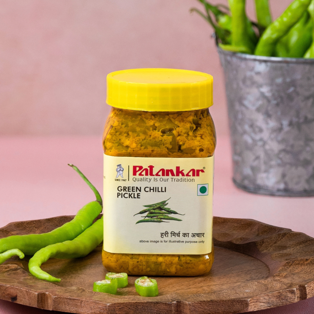 Green Chilli Pickle (Qty.400 gms) - Patankar pickles